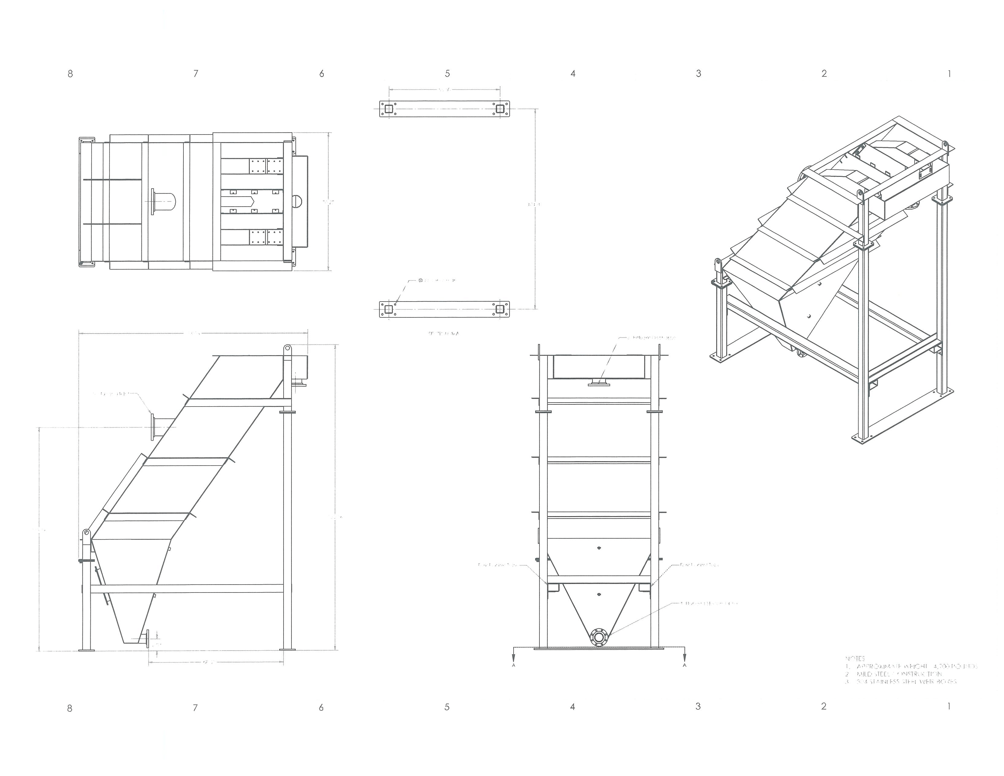 NEW Lamella 150 GPM Slant Plate Clarifier CL2127 | Ronatec