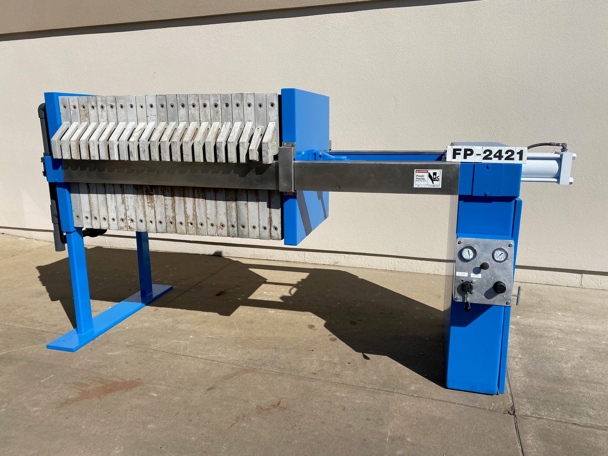Used Filter Press – ACS 11 Cu’ Air Over Hydraulic Filter Press FP2421 ...