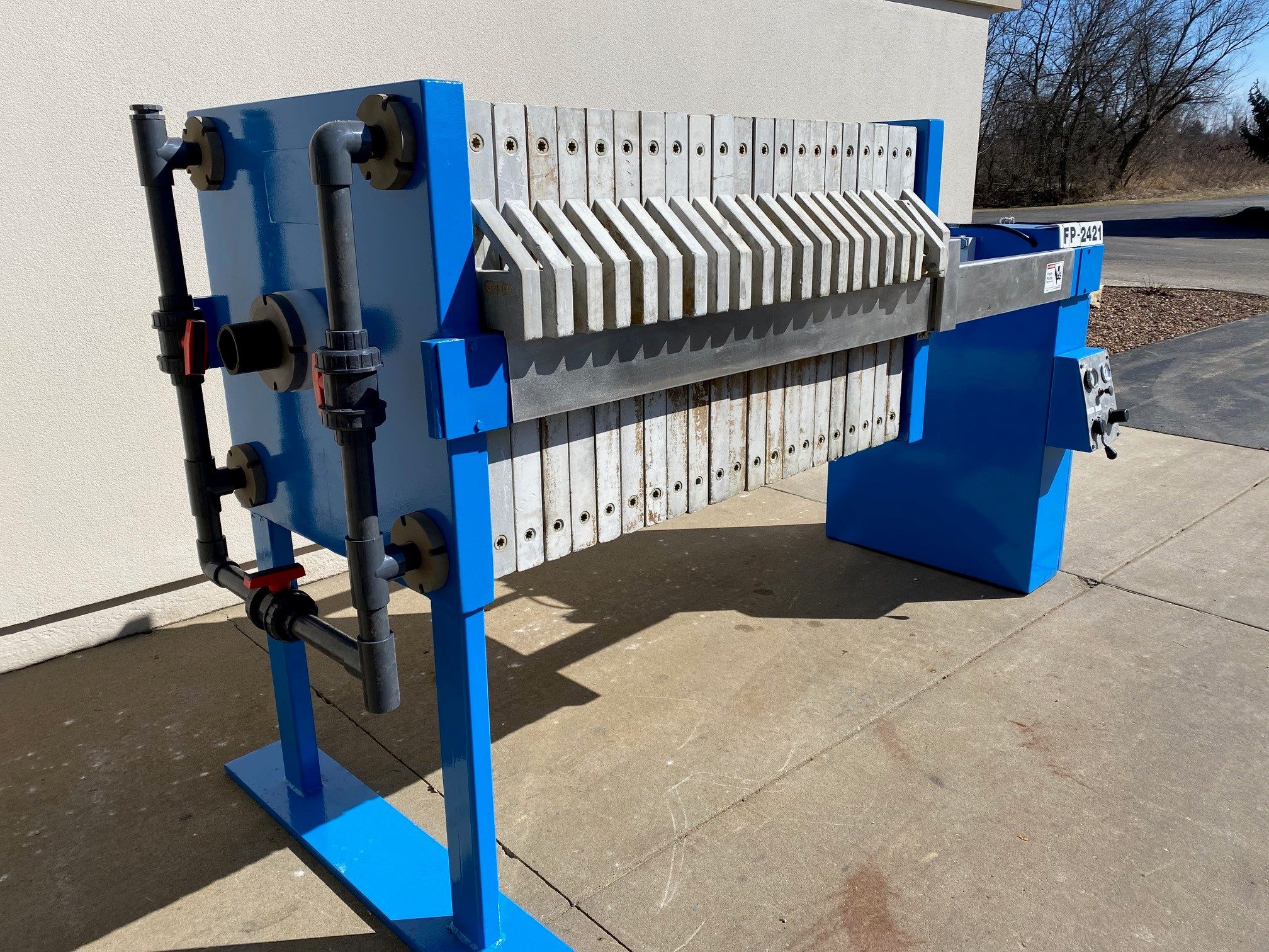 Used Filter Press – ACS 11 Cu’ Air Over Hydraulic Filter Press FP2421 ...