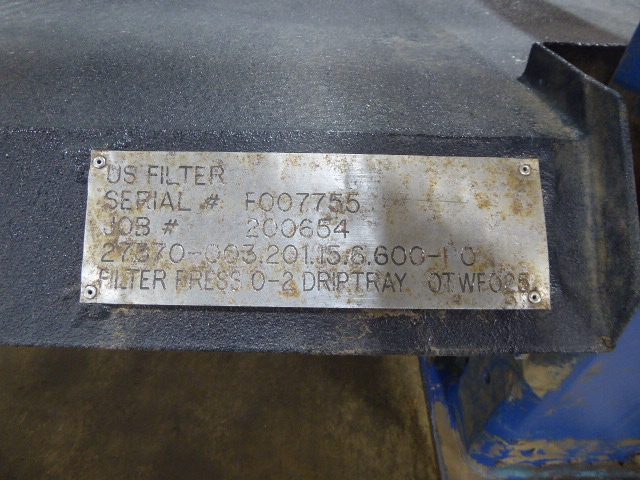 US Filter 100 Exp to125 Cu’ Air Over Hyd Filter Press FP2414 | Ronatec