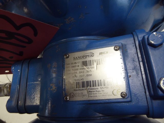 Sandpiper Aluminum 2" Inlet 2" Outlet Diaphragm Pump DP2783-Pumps ...