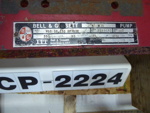 Bell & Gossett 20 HP Centrifugal Pump CP2224 | Ronatec