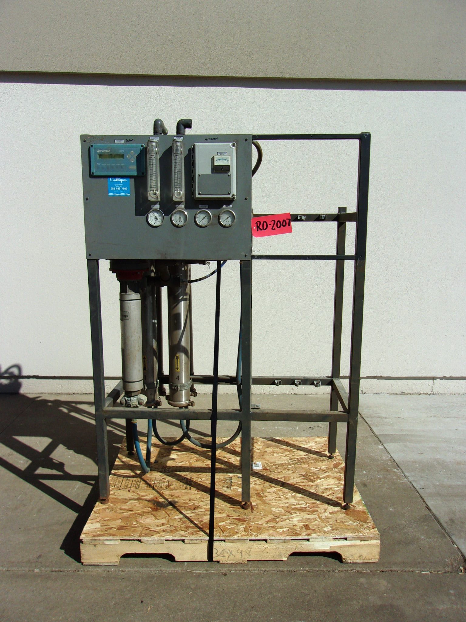 Used Reverse Osmosis – GE Infrastructure 15 GPM Reverse Osmosis System ...